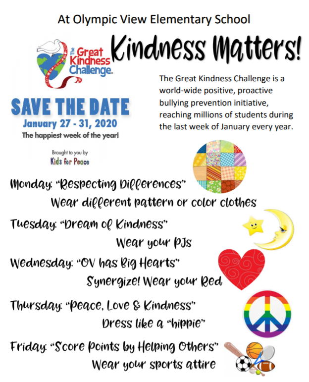 Week of Jan. 27 – 31, 2020 – Olympic View Elementary-A Leader in Me School