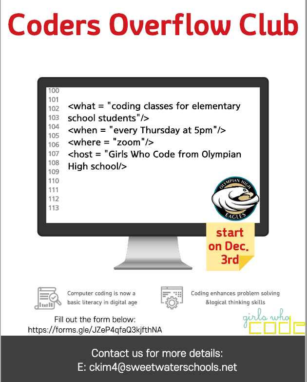 Coding Afterschool Club! – Olympic View Elementary-A Leader in Me School